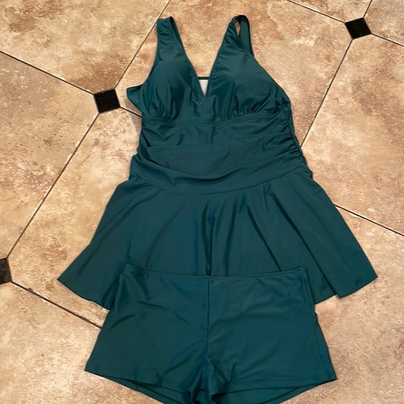 Swim | Hunter Green Bathing Suit | Poshmark